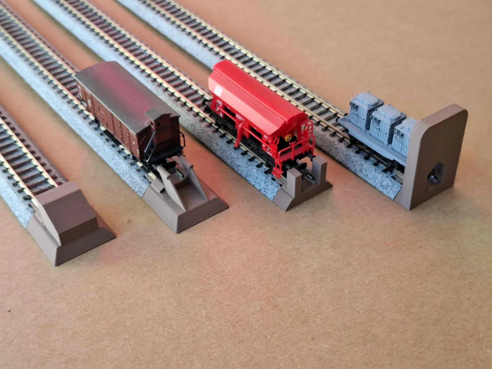 Stoppers and Bumpers for Kato Unitrack (n-gauge) Remixed by Slanjonok ...