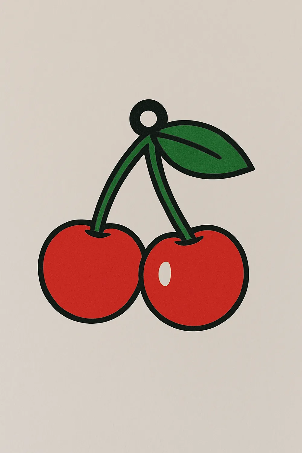 Cherry Keychain - Free 3D Print Model - MakerWorld