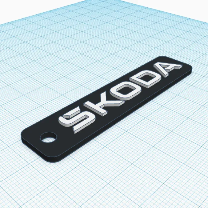 New Skoda Logo Keychain by Johny3D - MakerWorld