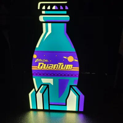 Boîte lumineuse Fallout Nuka Cola Quantum - Modèle d'Impression 3D ...