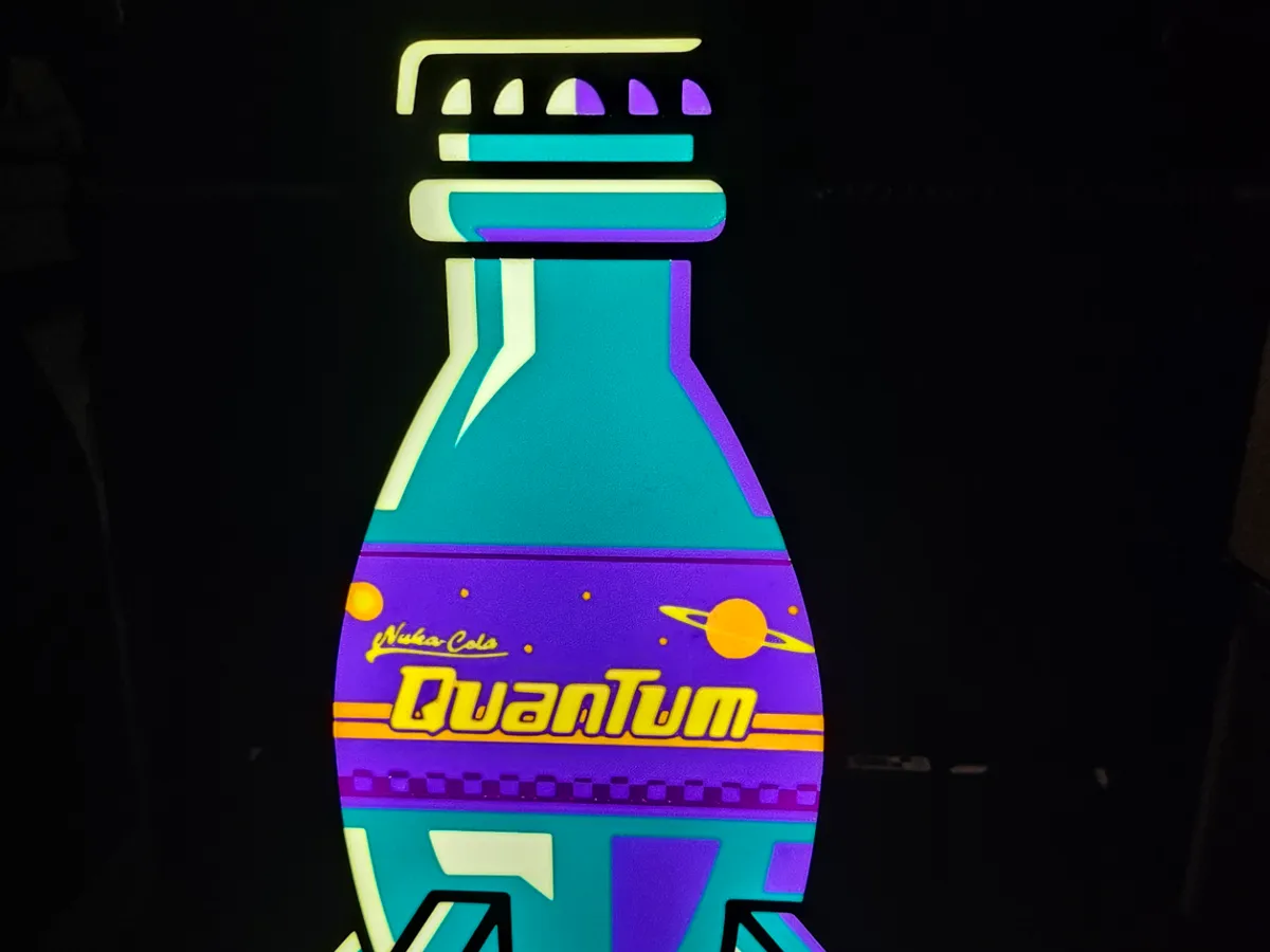 Lightbox Fallout Nuka Cola Quantum - Modelo gratuito para impressão 3D ...