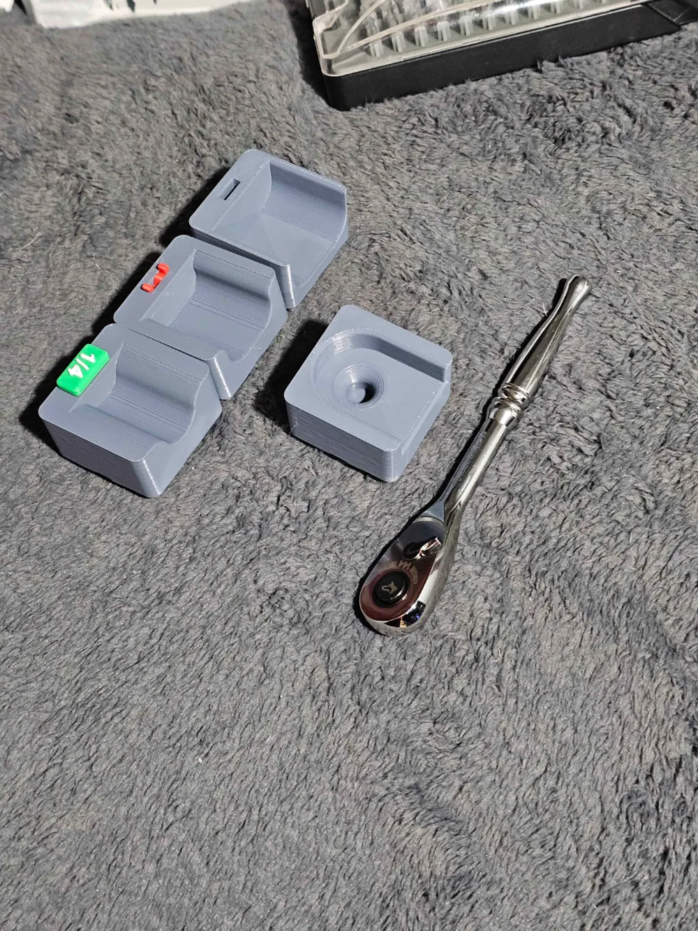 Gridfinity Universal Ratchet Tray - 1/4 Inch by snjames316 MakerWorld: Download Free 3D Models
