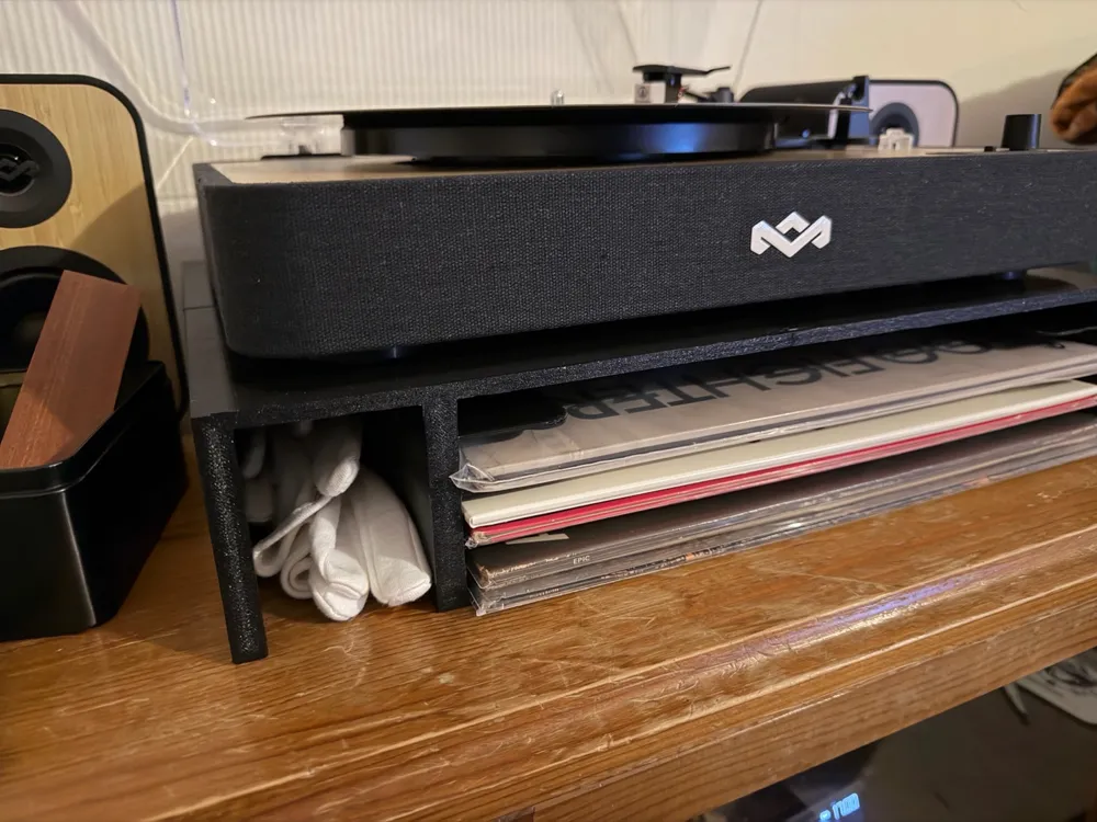 Modular Record Player Stand with Vinyl Storage - Free 3D Print Model ...
