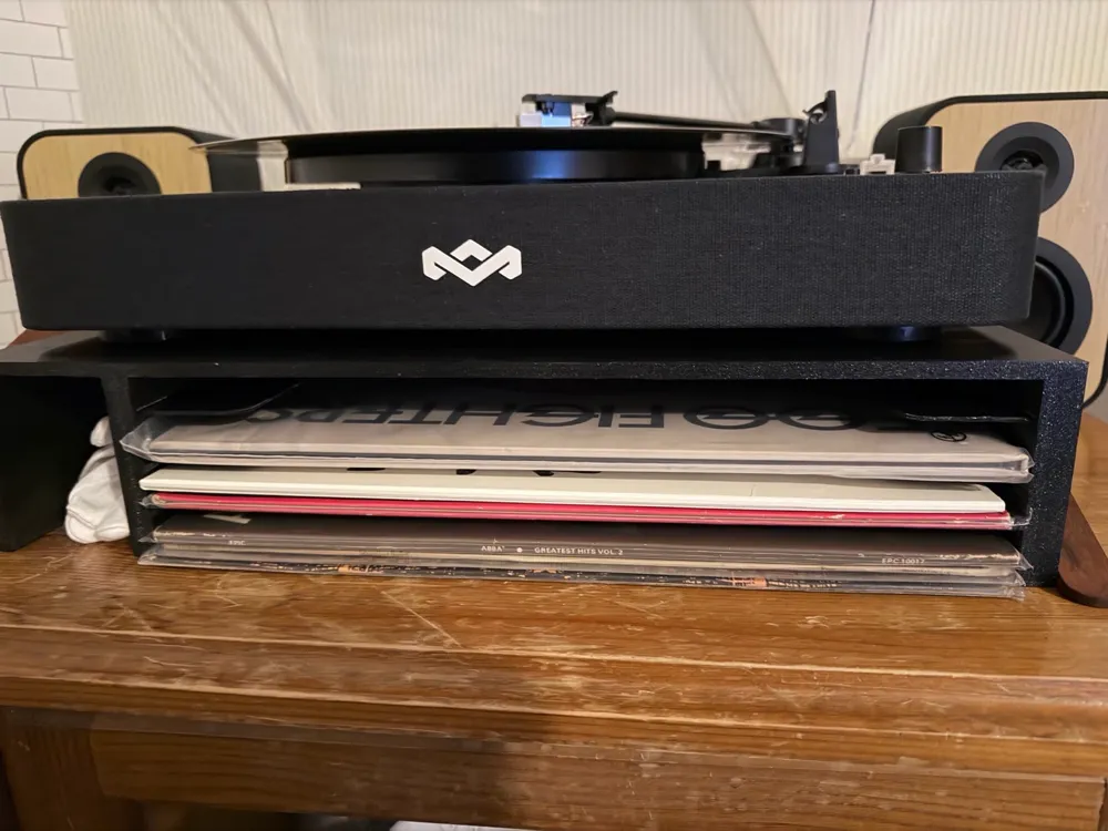 Modular Record Player Stand with Vinyl Storage - Free 3D Print Model ...