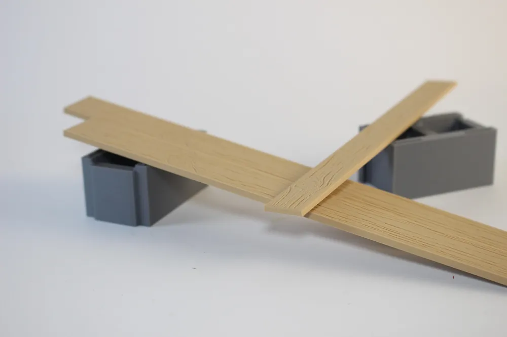 Realistic Wood Plank - with Realistic Texture - Free 3D Print Model ...