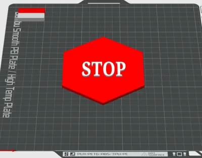stop sign - Free 3D Print Model - MakerWorld