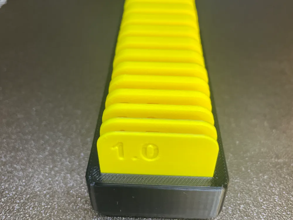 Gridfinity with pin Thickness 'Gauges' - Free 3D Print Model - MakerWorld