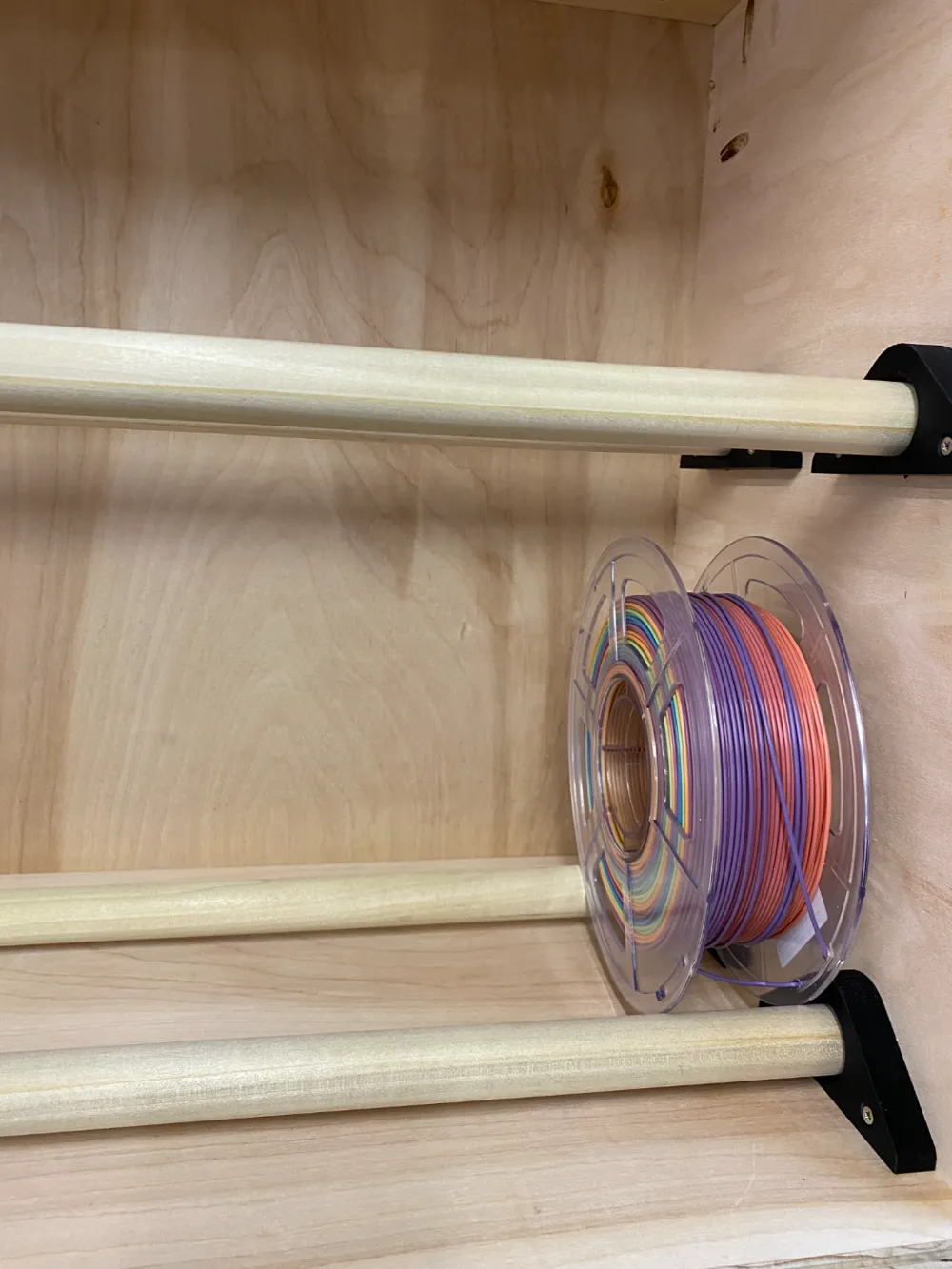 Filament Storage 1" Dowel Holder by iceman011235 - MakerWorld