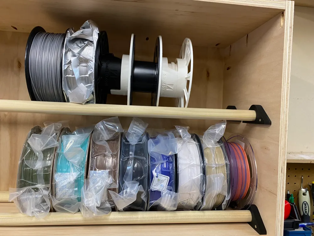 Filament Storage 1" Dowel Holder by iceman011235 - MakerWorld