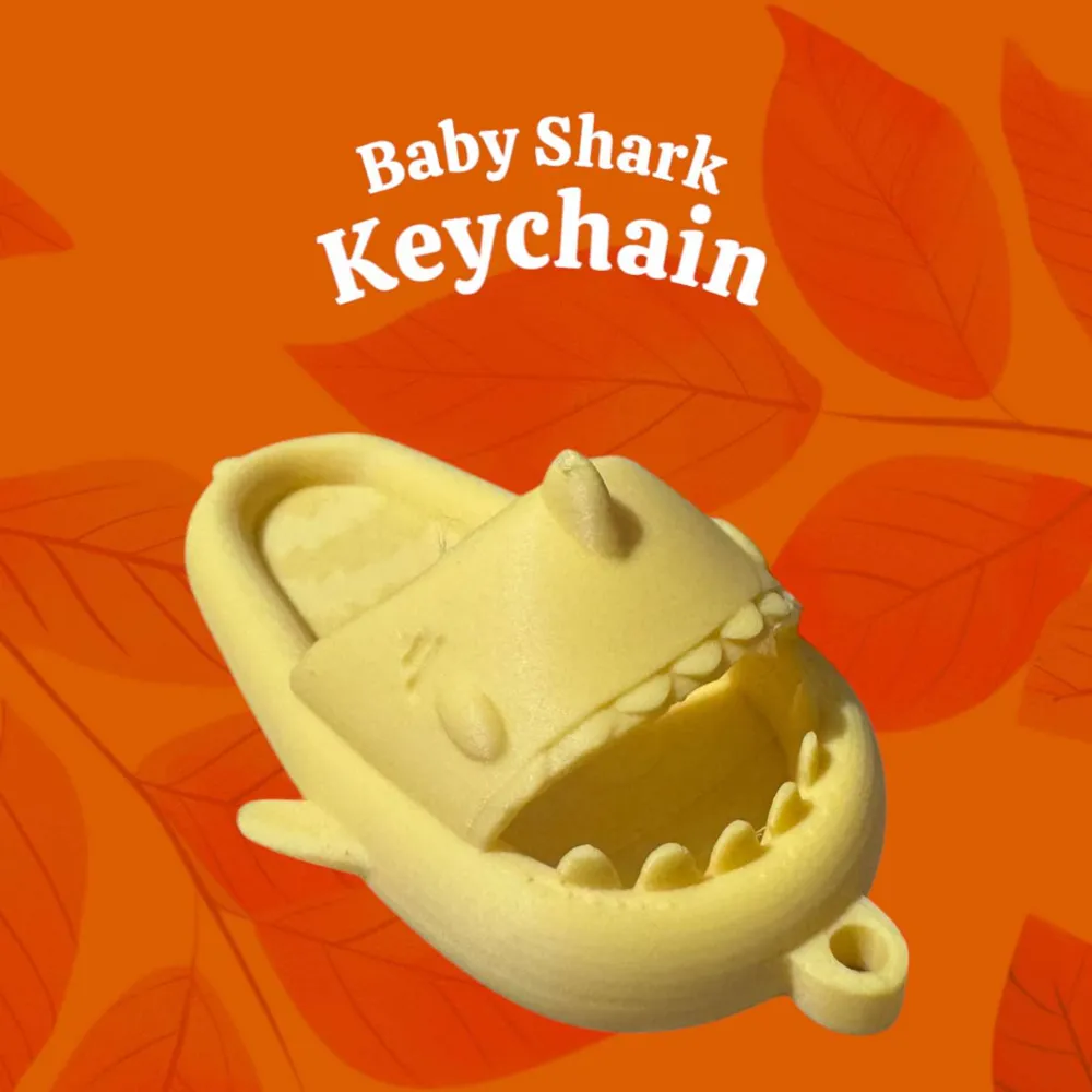 Baby Shark keychain by 3DPickles - MakerWorld