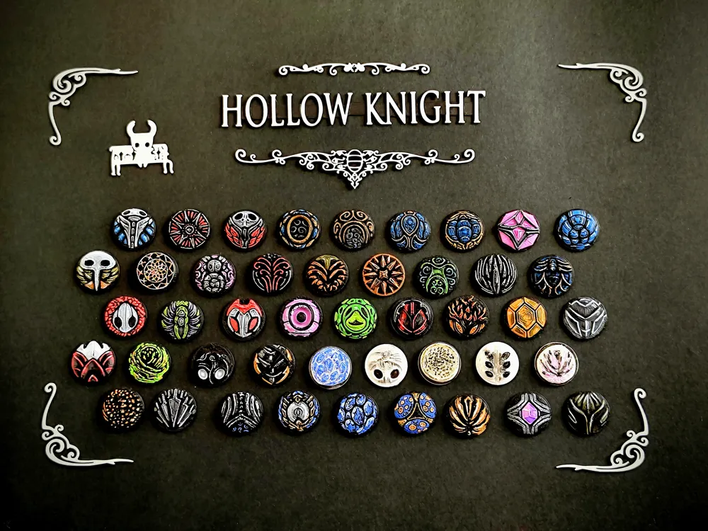 Hollow Knight Charm Set - Free 3D Print Model - MakerWorld