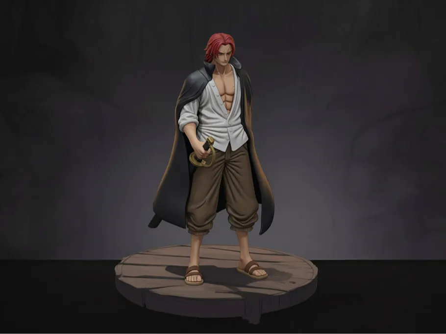 Shanks One Piece - Action Figur Fan Art - Free 3D Print Model - MakerWorld