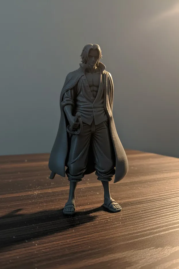 Shanks One Piece - Action Figur Fan Art - Free 3D Print Model - MakerWorld