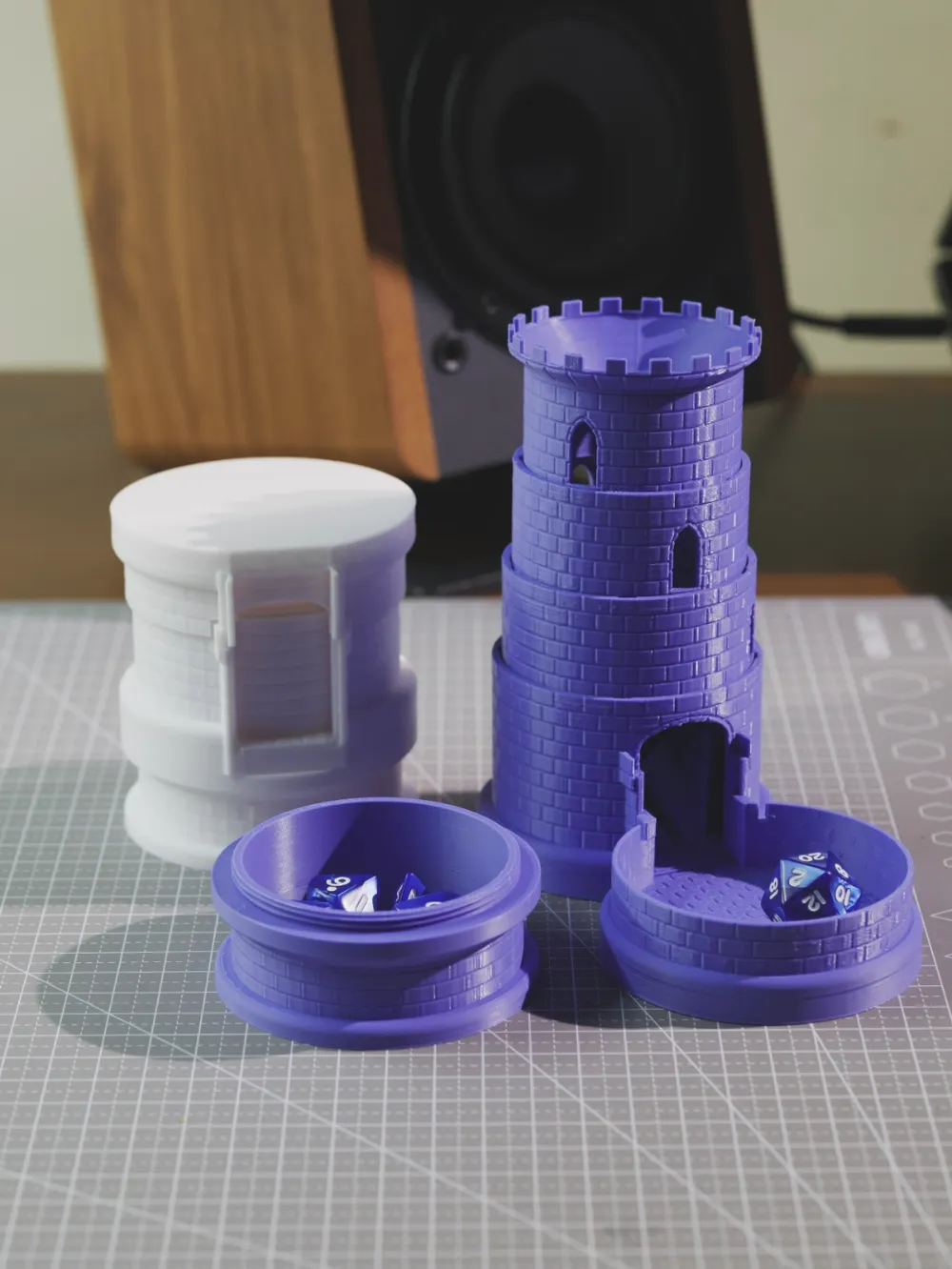 Torre de dados plegable portátil con almacenamiento - Modelo de ...