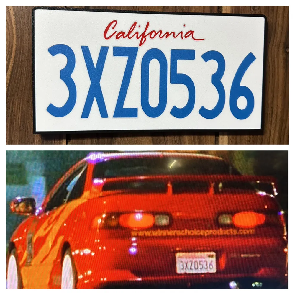 the fast and the furious edwin's integra license plate lightbox by ...