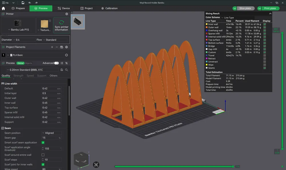 Vinyl Record Holder / Storage by Practical_Guy MakerWorld: Download Free 3D Models