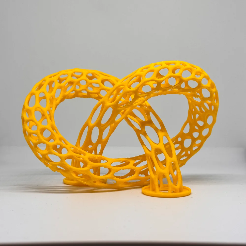 Torus Knot Sculpture Voronoi Style by berkeozkir - MakerWorld