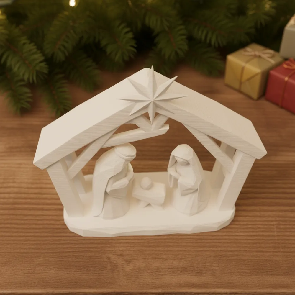 Geometric Nativity Star Decor by Juganof MakerWorld: Download Free 3D ...