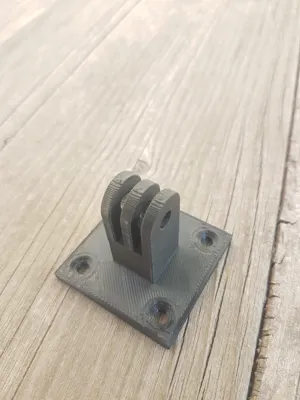 GoPro/Actioncam mount to screw (on wood) - Free 3D Print Model - MakerWorld
