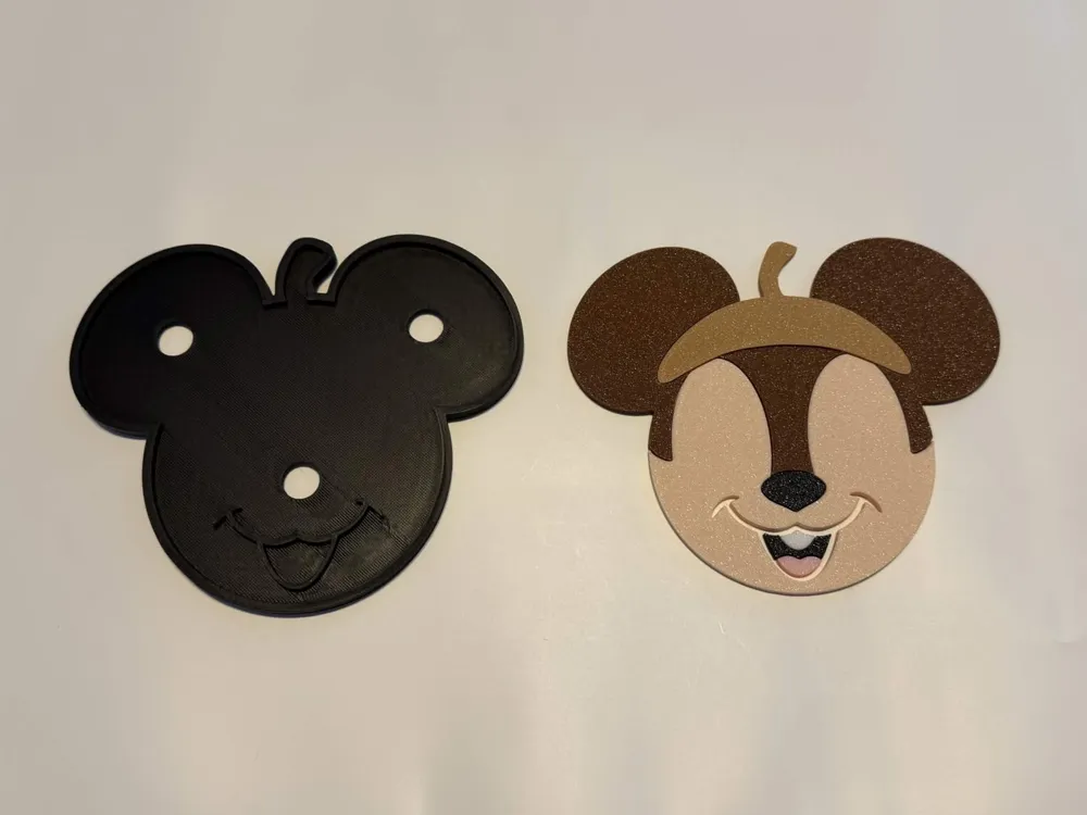 Disney DCL Chip Door Magnet - No AMS - Multipart - Free 3D Print Model ...