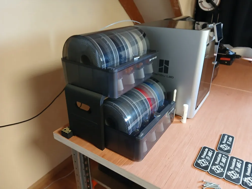 AMS 1 / 2 Pro Dual Rack Stack - Fully 3D Printed - Free 3D Print Model ...