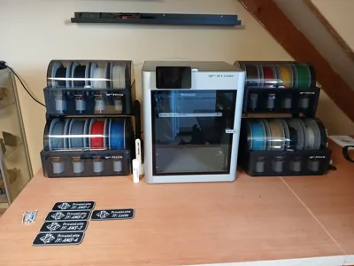 AMS 1 / 2 Pro Dual Rack Stack - Fully 3D Printed by PrivateMiku ...