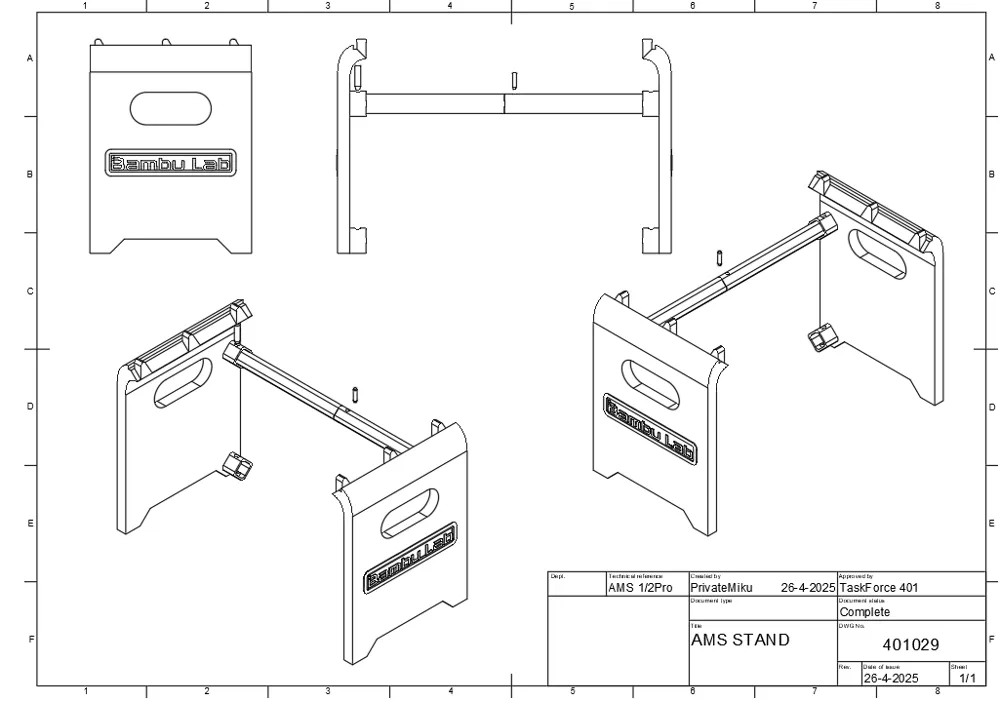 AMS 1 / 2 Pro Dual Rack Stack - Fully 3D Printed by PrivateMiku ...