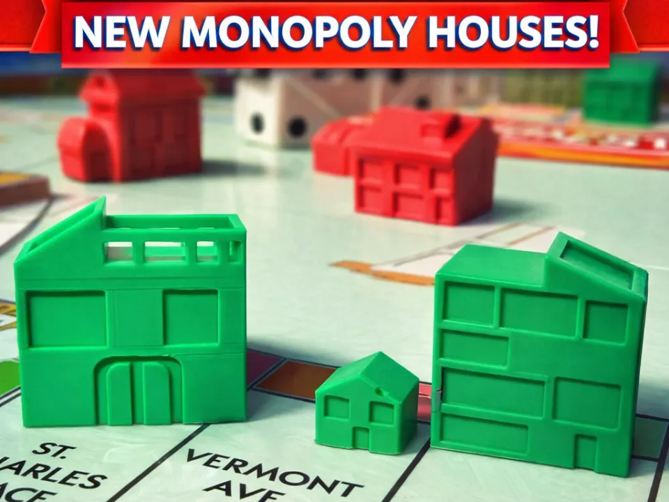 Modern Monopoly-Style Houses & Hotel - Free 3D Print Model - MakerWorld