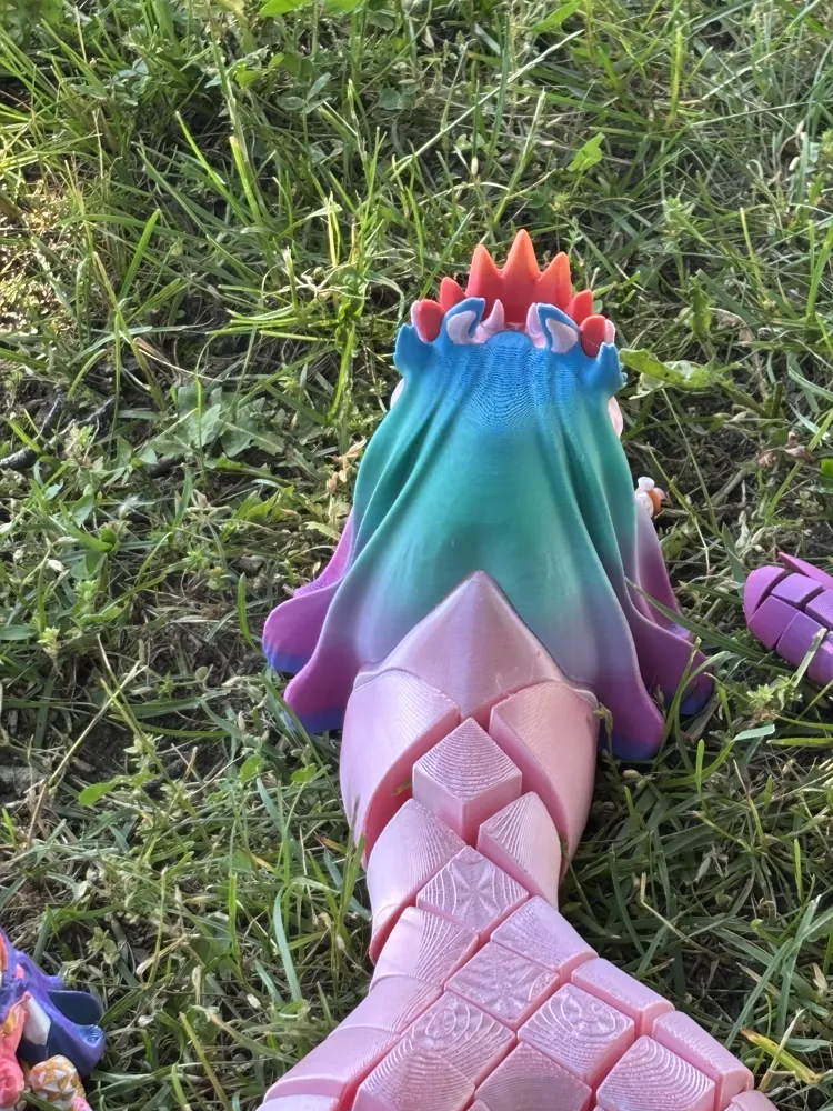 Flexi Queen Mermaid Dragon by iBrawnFDM MakerWorld: Download Free 3D Models