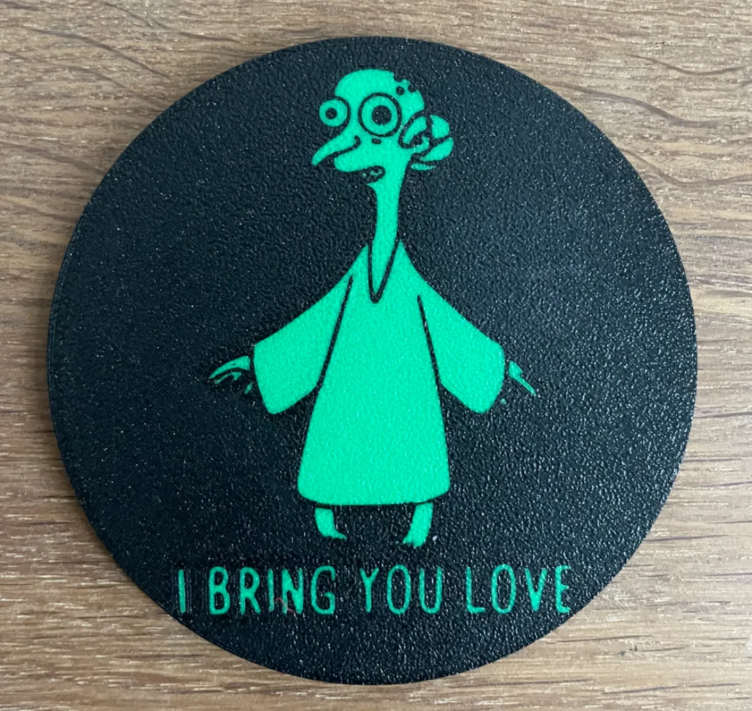Mr Burns Coaster / Bring Love / Simpsons Meme / by 3D Prints This Week ...