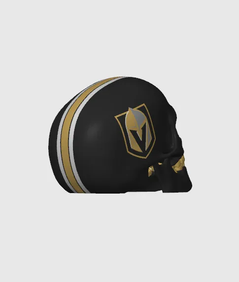 Vegas Golden Knights Skull - Free 3D Print Model - MakerWorld