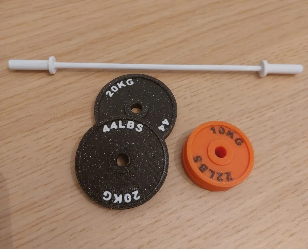 Barbell rack pen holder by StuartGG - MakerWorld