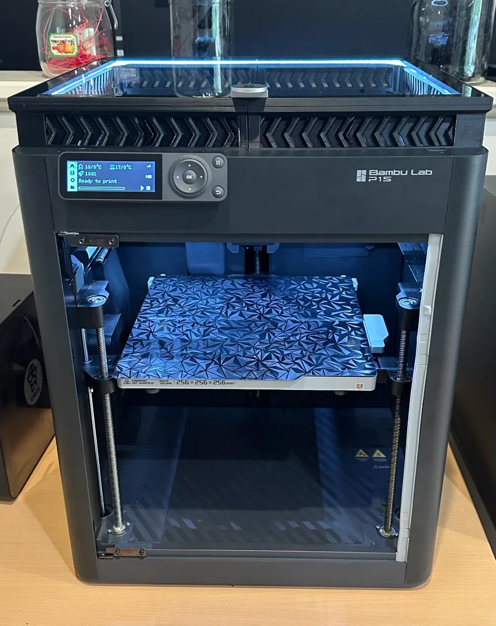 Bambu P1 and X1 Sliding Vents Glass Top LED Enclosure / Riser - Free 3D ...