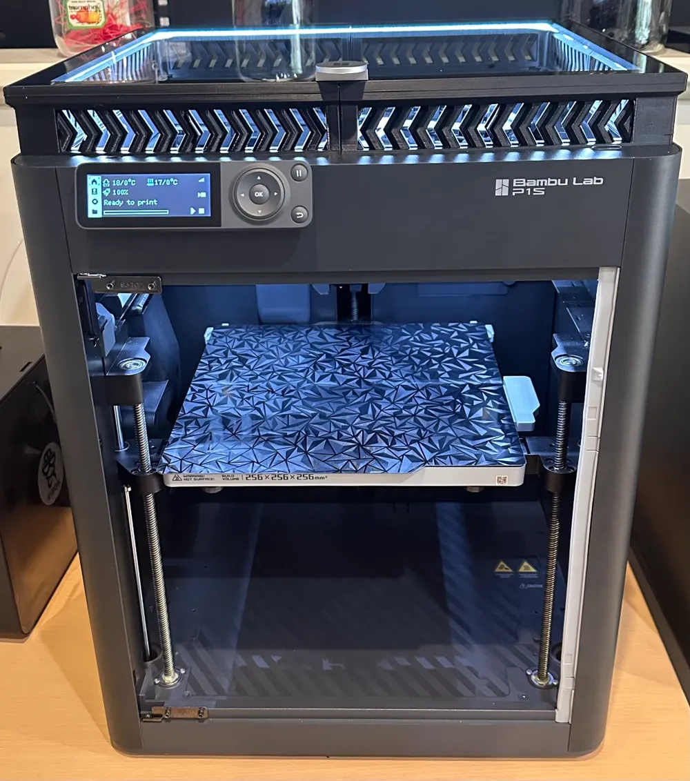 Bambu P1 and X1 Sliding Vents Glass Top LED Enclosure / Riser - Free 3D ...