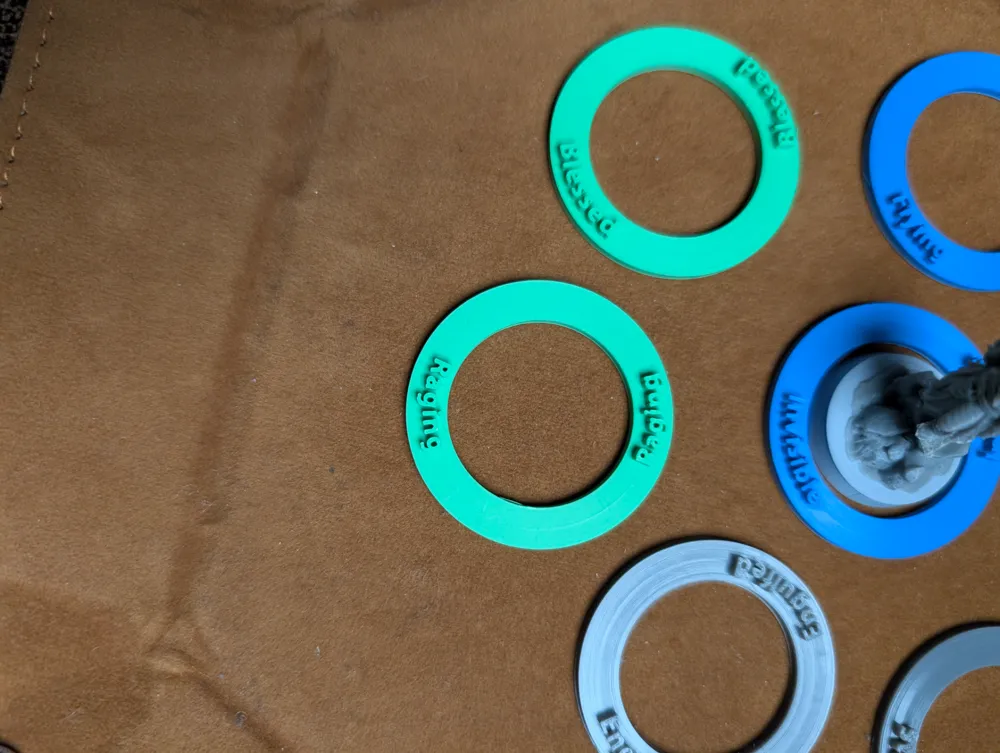 DnD Dungeons and Dragons Condition Rings by Jonas Becker - MakerWorld