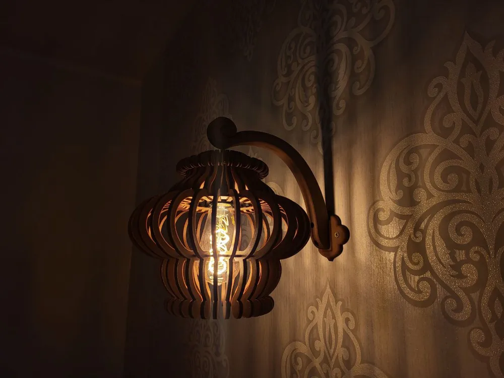 Vintage figure wall lamp by D.Lab crafts - MakerWorld