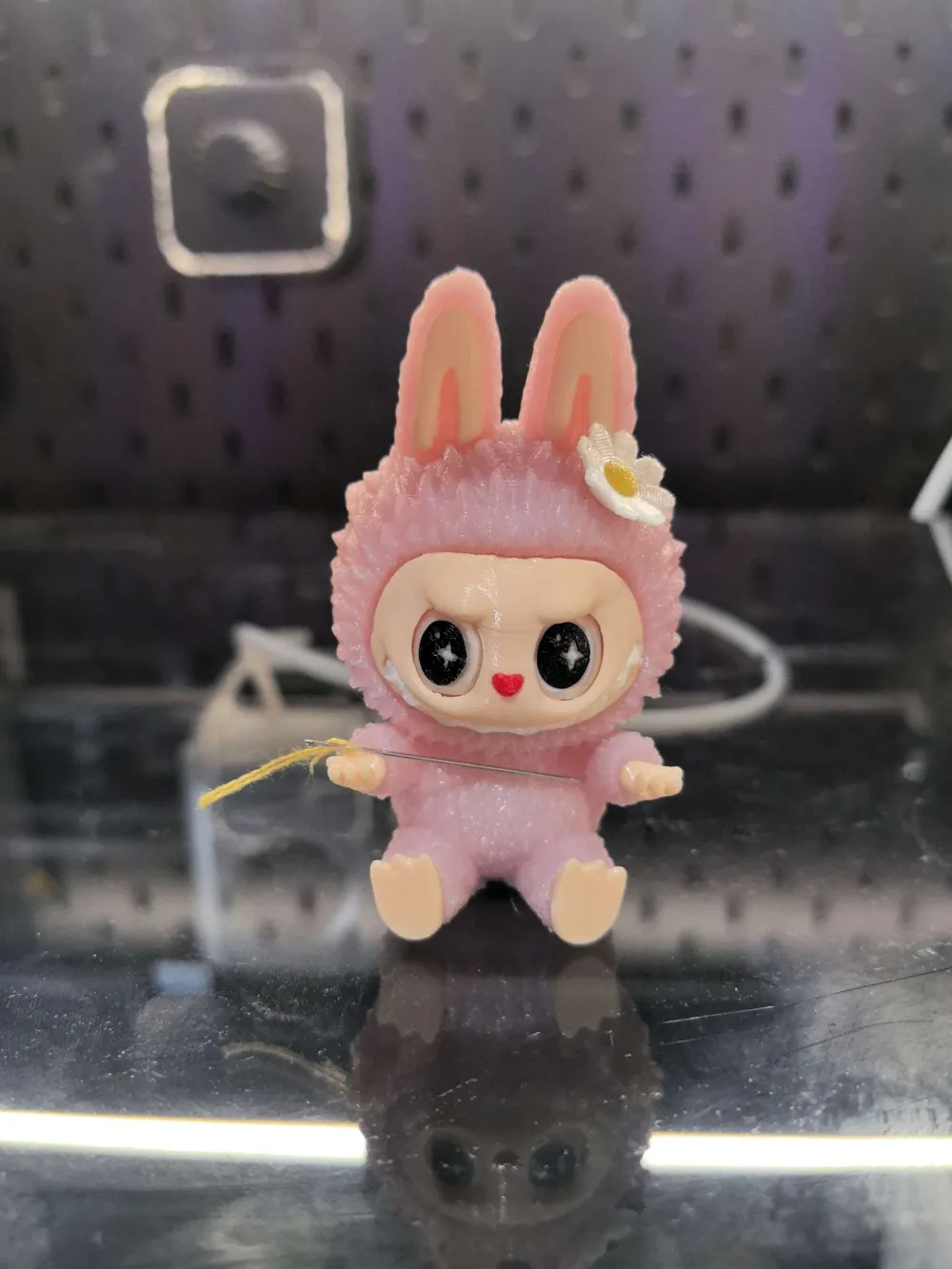 Labu Fabric Magnets, Needle-Held Mokoko Seated Pose, Labubua- by Formix ...