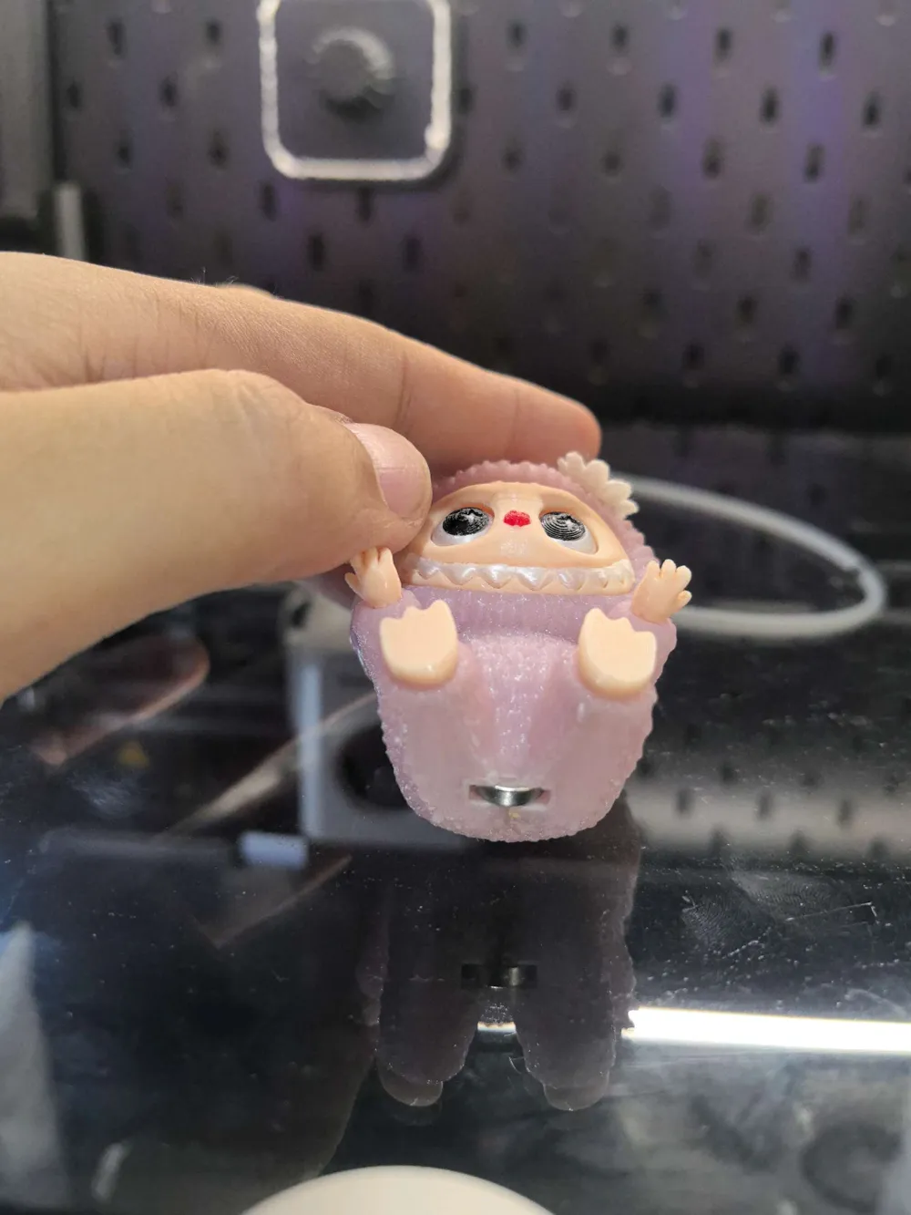 Labu Fabric Magnets, Needle-Held Mokoko Seated Pose, Labubua- - Free 3D ...