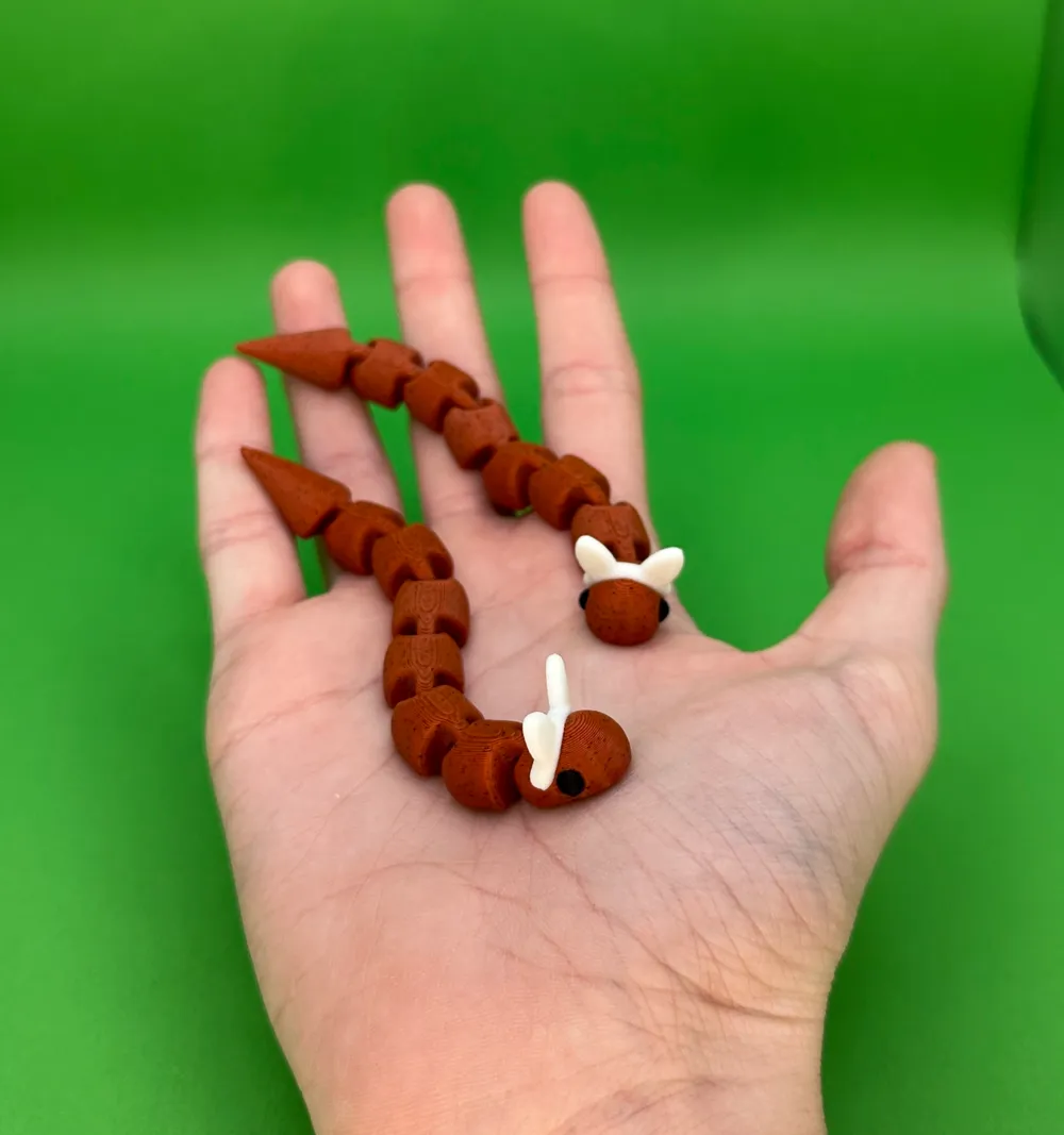 Articulated Hat Snake - Bunny Ears by Waffles MakerWorld: Download Free ...