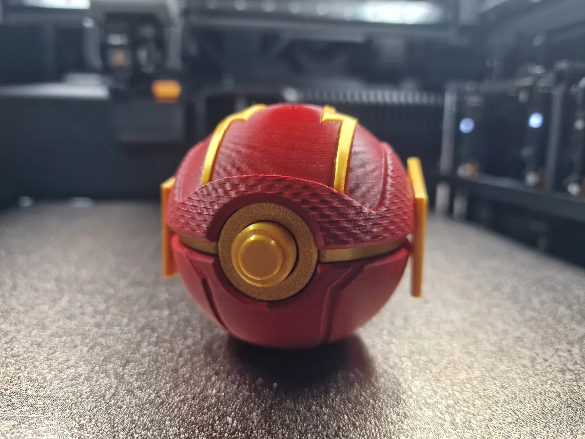 The Flash Pokeball - Free 3D Print Model - MakerWorld