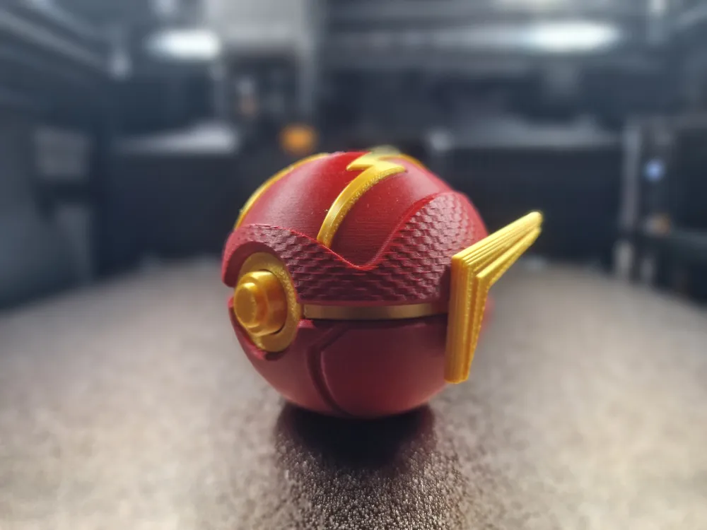 The Flash Pokeball - Free 3D Print Model - MakerWorld