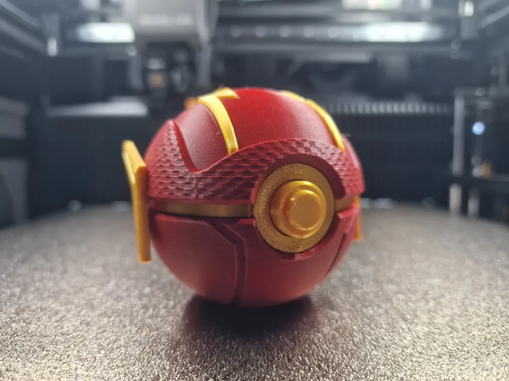 The Flash Pokeball - Free 3D Print Model - MakerWorld