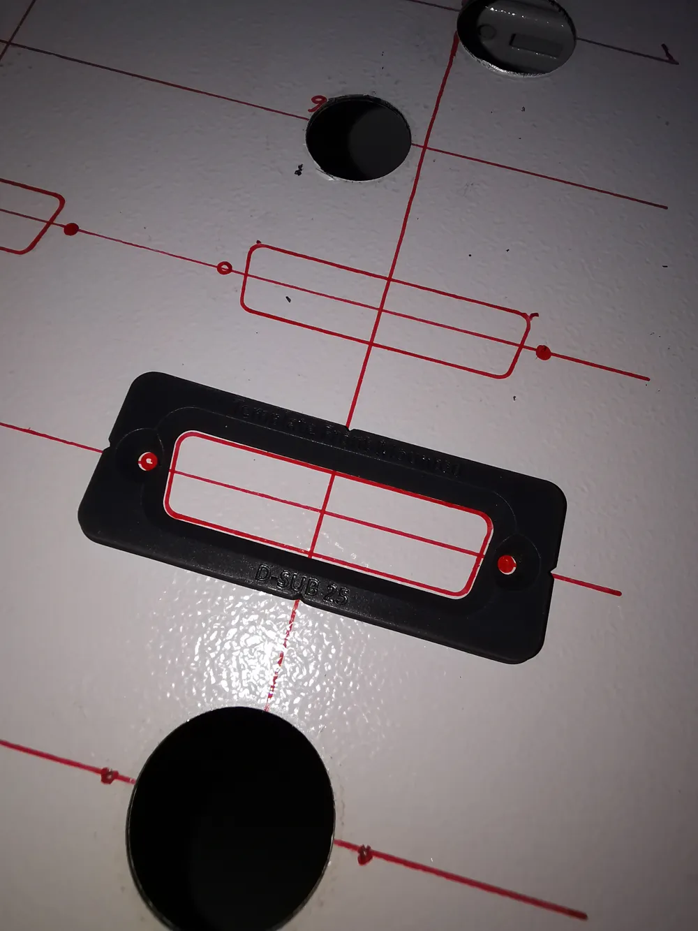D-SUB cutout template - Free 3D Print Model - MakerWorld