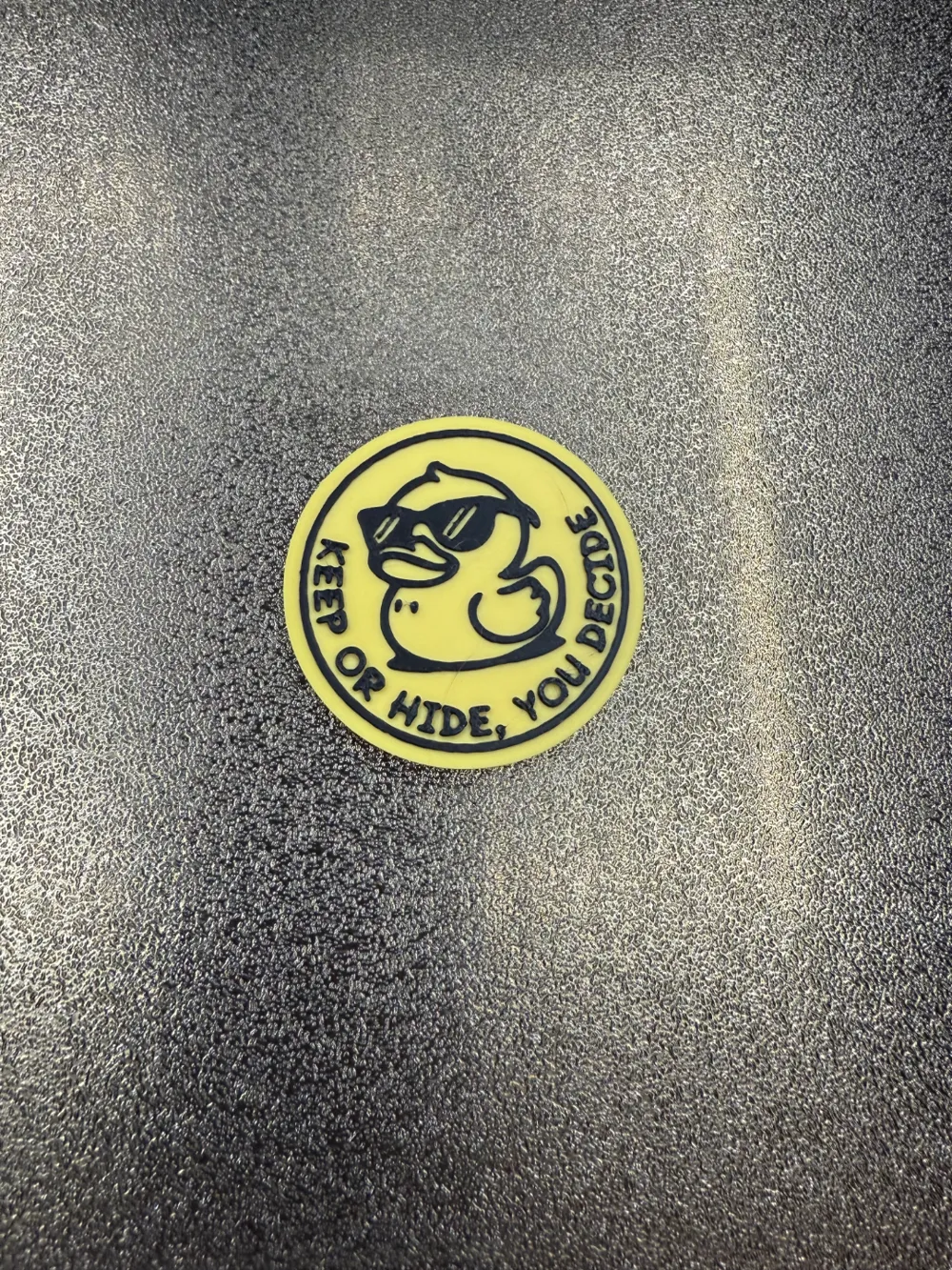 KEEP OR HIDE, YOU DECIDE COIN FOR CRUISING DUCKS by 3DPrinting4fun ...