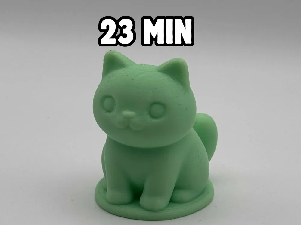 Sitting Kitty Figurine – Cute No-Support 3D Print - Free 3D Print Model ...