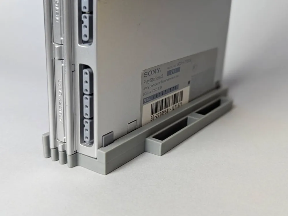 Playstation 2 Slim vertical stand (PS2 slim) - Free 3D Print Model ...