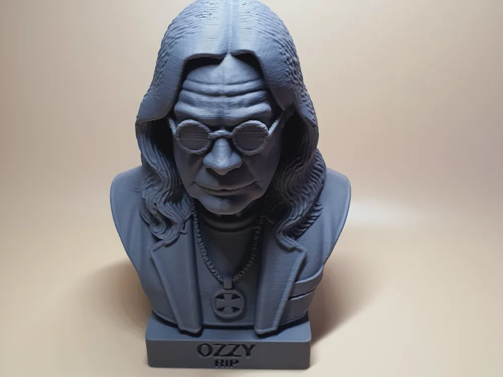 Ozzy bust Rip - Free 3D Print Model - MakerWorld