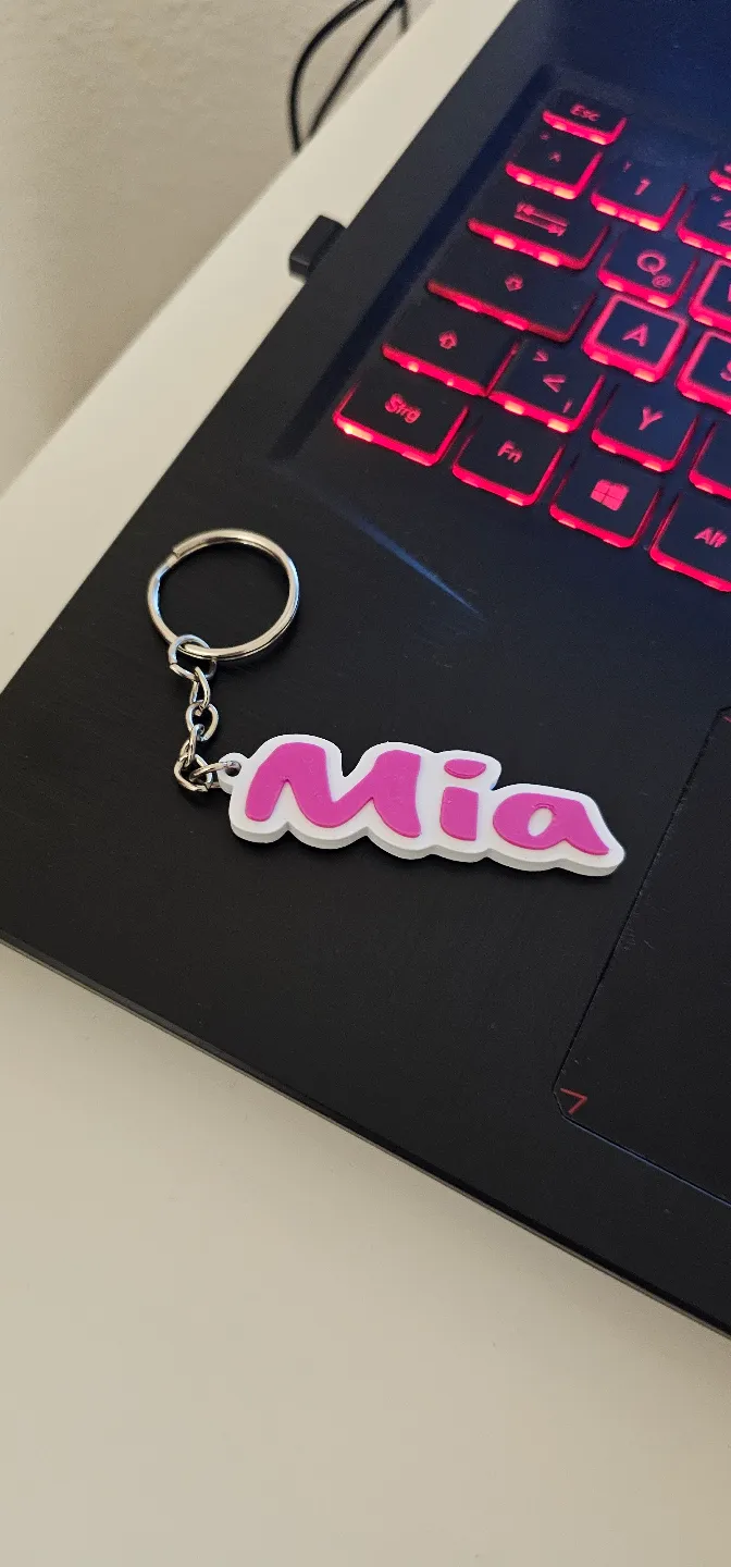 Mia Name keychain by mixersnk MakerWorld: Download Free 3D Models