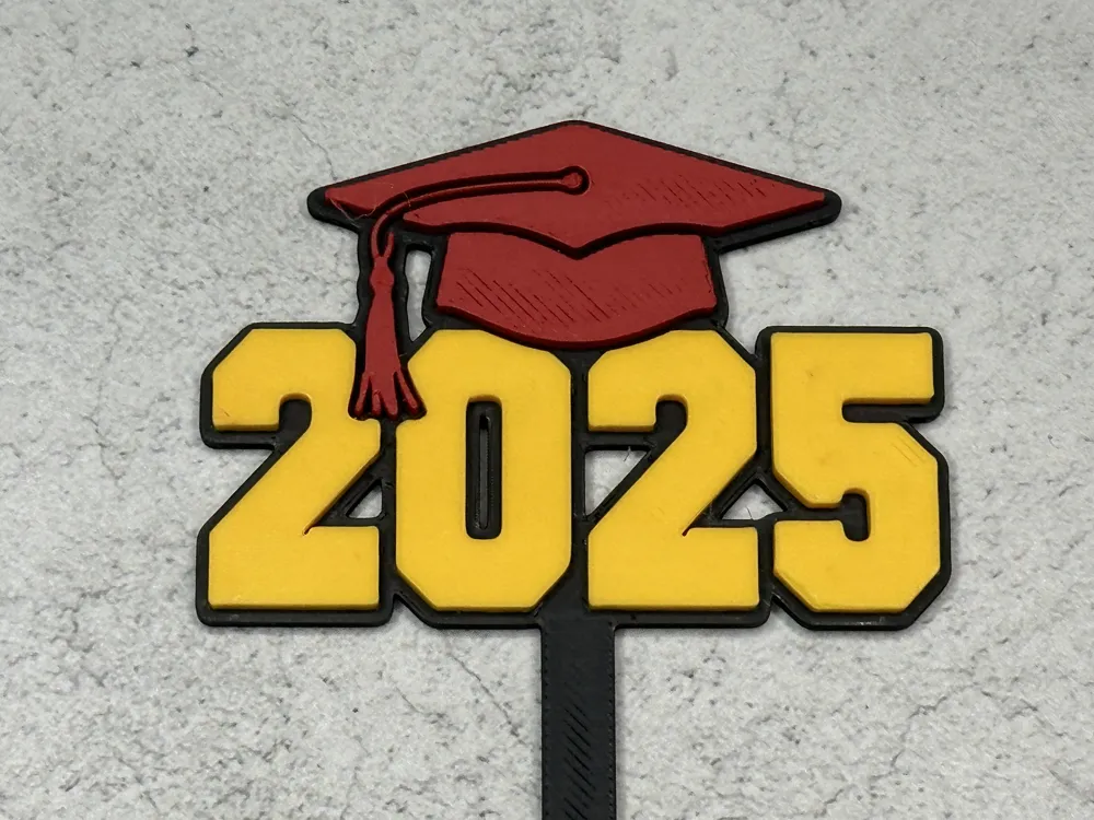 2025 Graduation Cake Topper by Meltorium MakerWorld: Download Free 3D ...