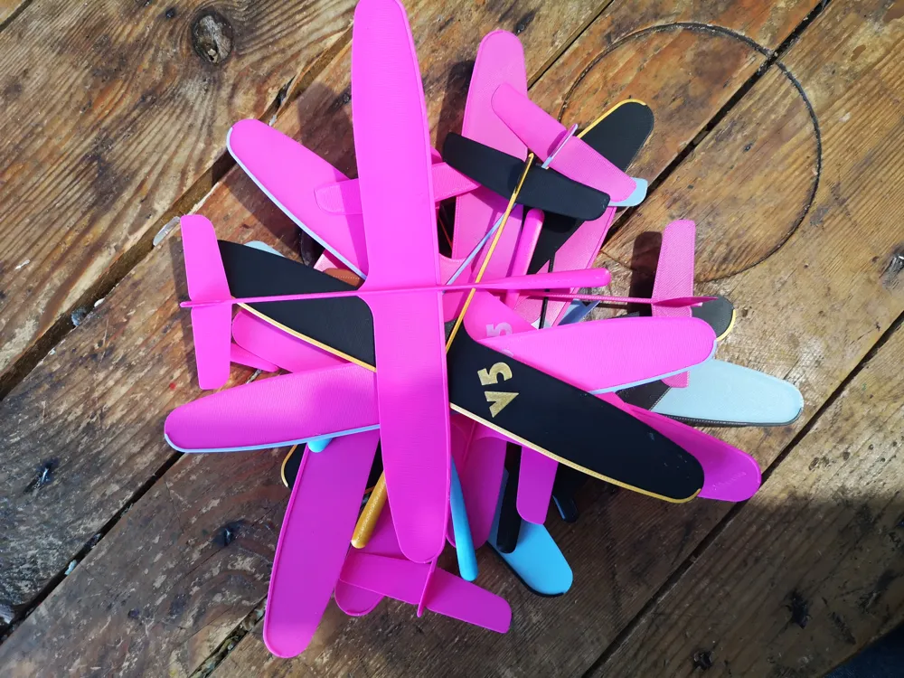 Mini balanced glider RR - Mini plane by AD-Concept MakerWorld: Download Free 3D Models